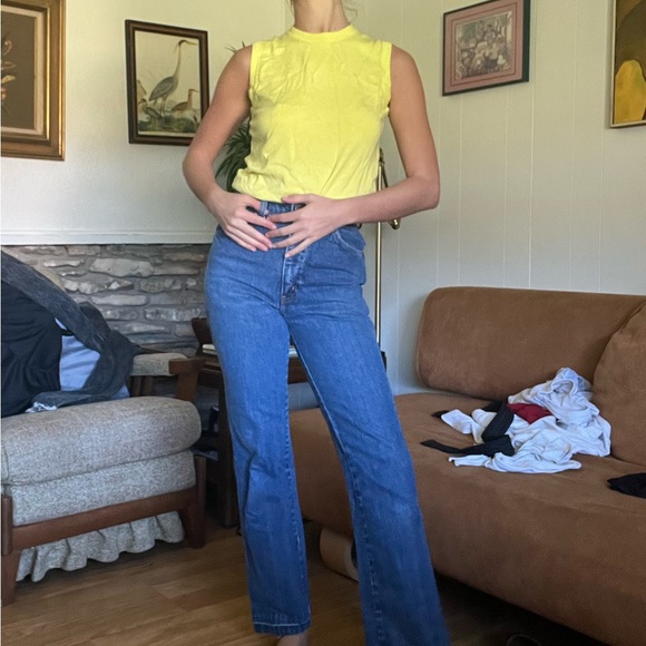 Zara | Tops | Zara Baby Butter Neon Yellow Soft Top | Poshmark
